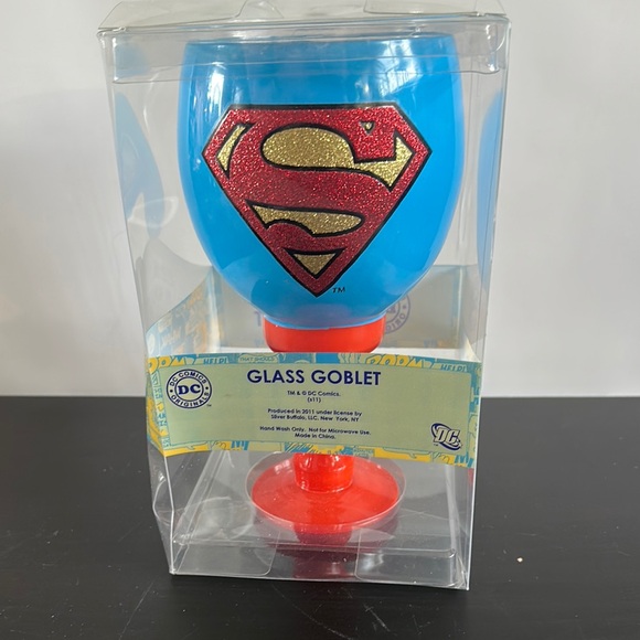 DC Comics | Dining | Superman Glass Goblet | Poshmark